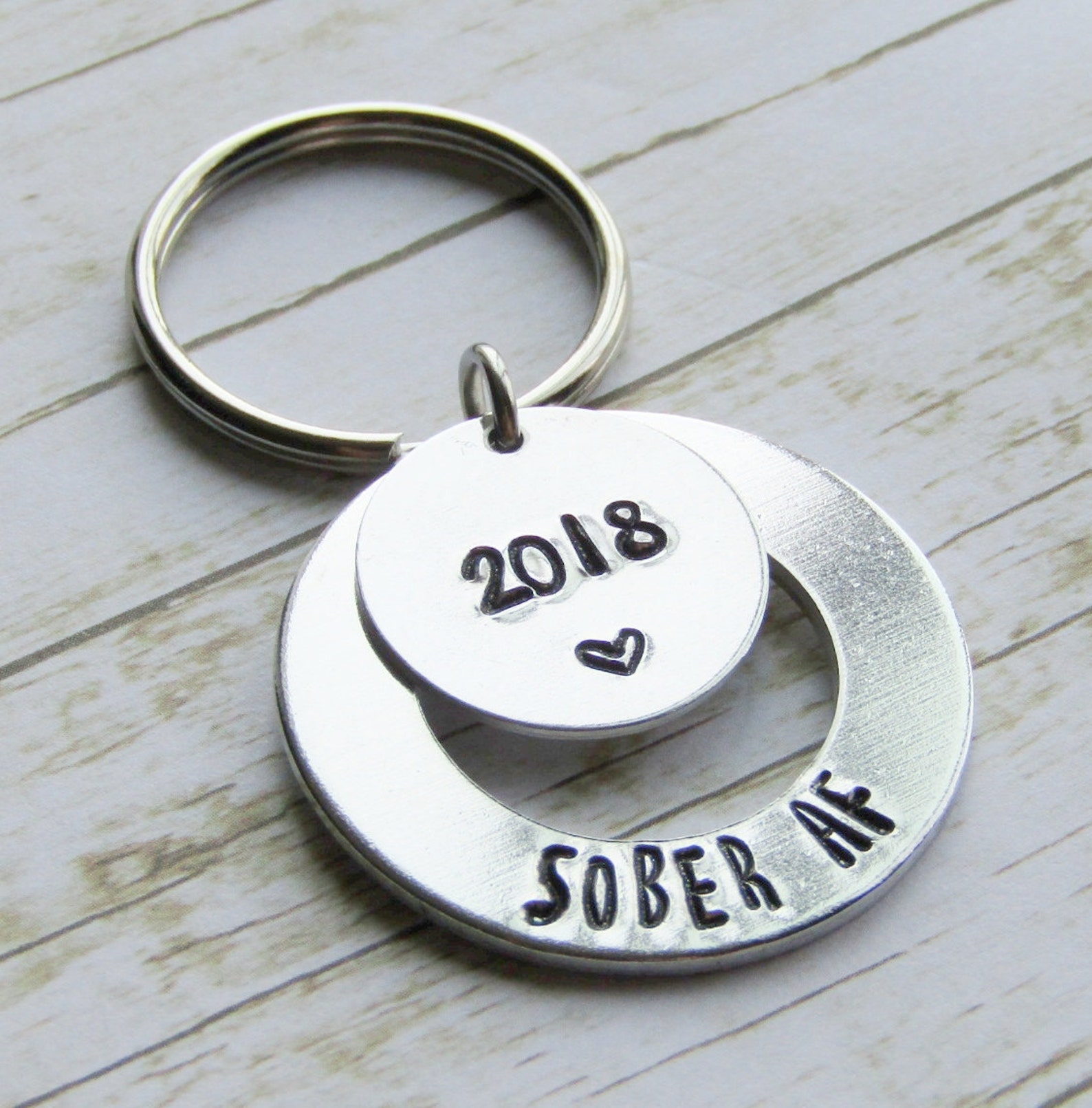Sober AF Keychain Sobriety Gift Recovery Gift Sober AF - Etsy