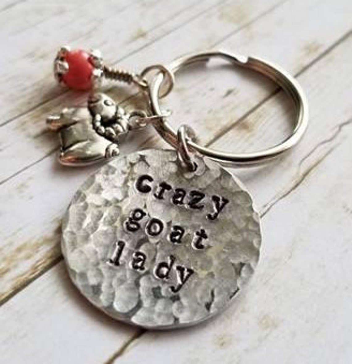 Crazy Goat Lady Keychain Crazy Goat Lady Goat Lover Gift - Etsy