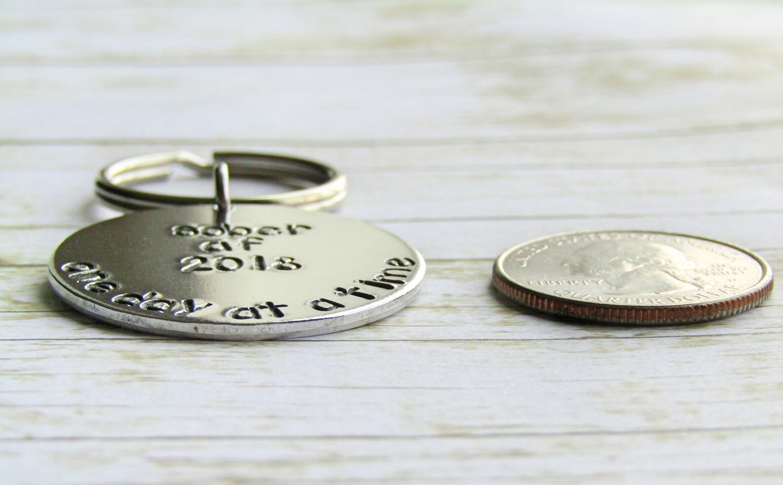 Sober Af Keychain Sobriety Gift Sober Anniversary 1 Year - Etsy