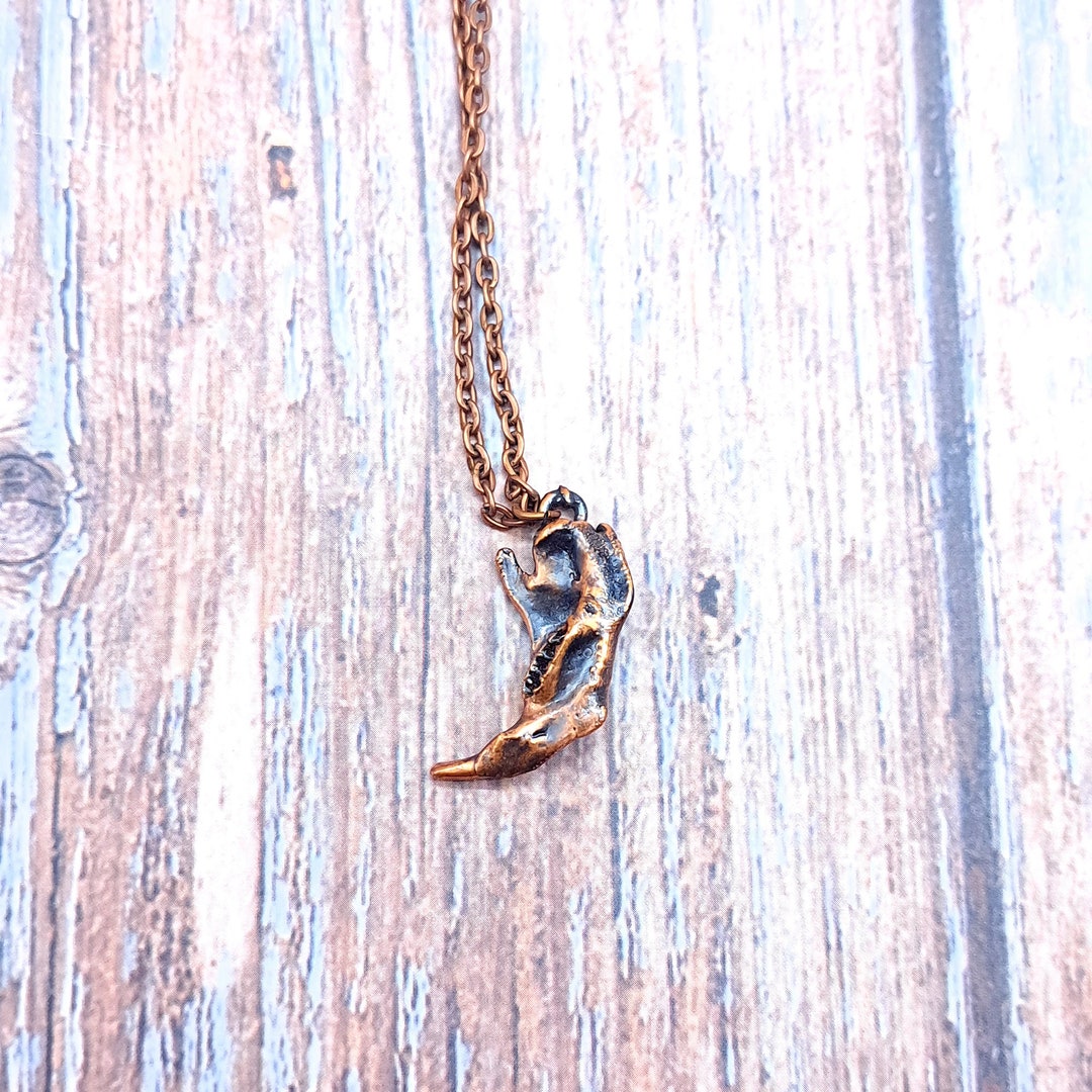 Copper Electroformed Rodent Jaw Necklace - Etsy