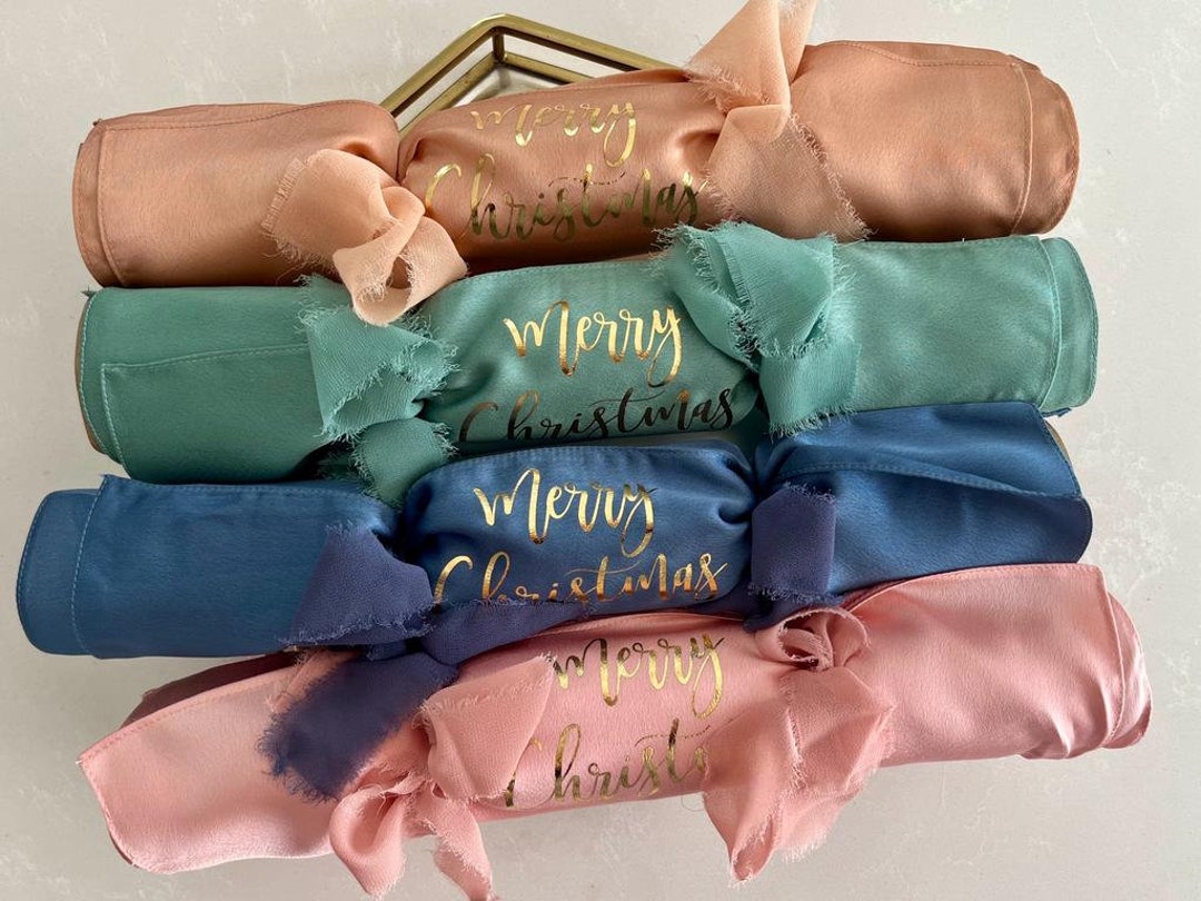Personalised Luxury Fabric Crackers Reusable Christmas Table - Etsy