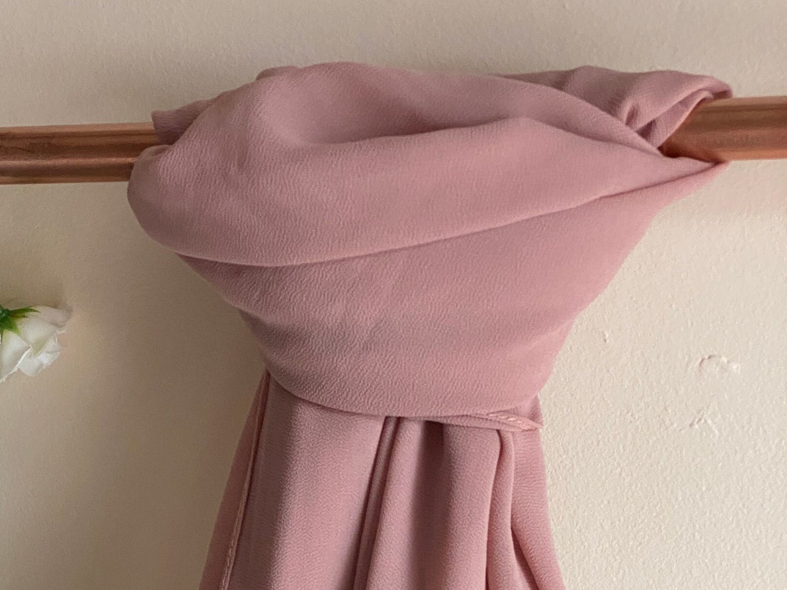 Chiffon Shawl Dusky Pink Blush Cover Up Wrap Pashmina - Etsy UK