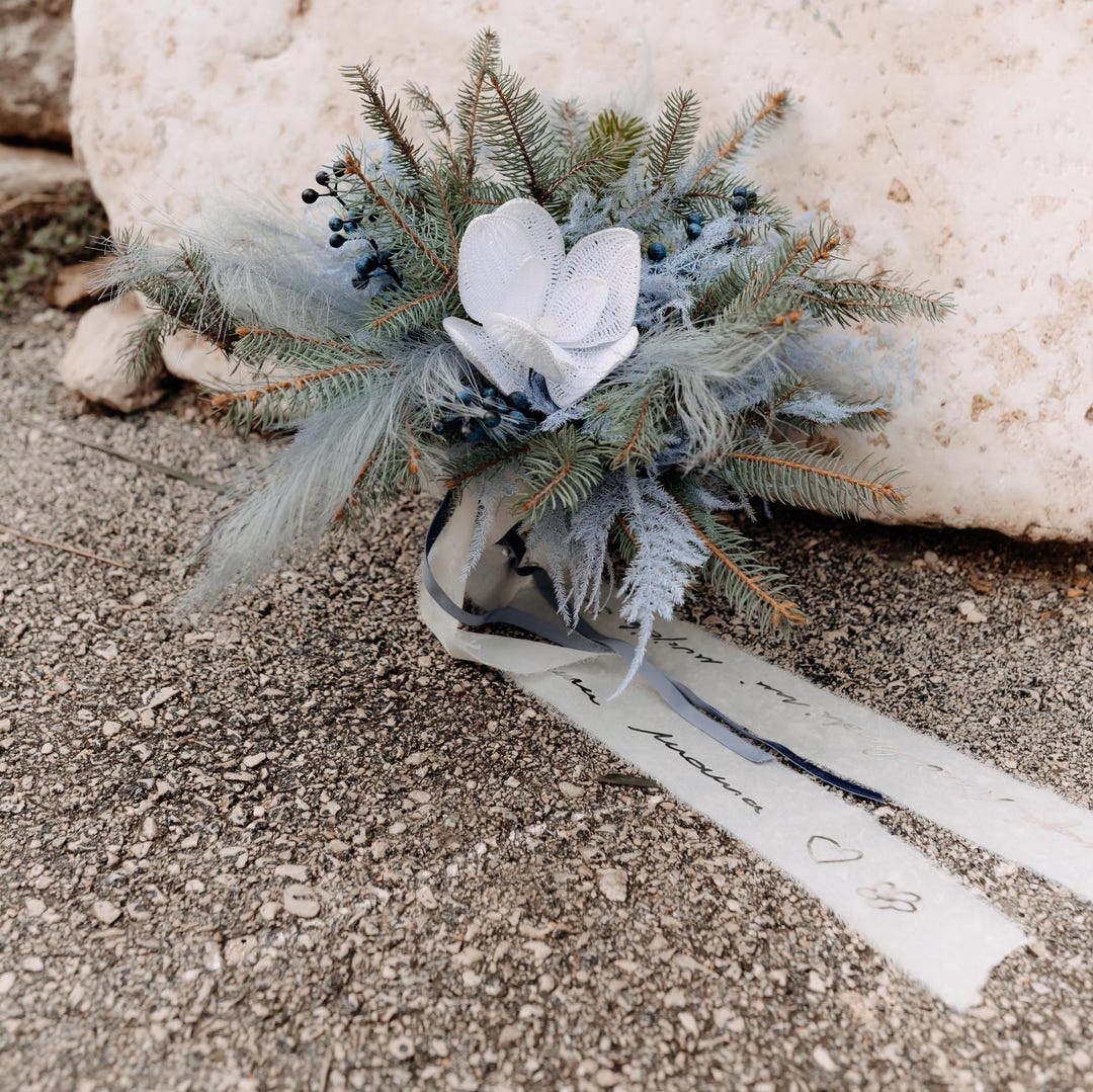 Memorial Bridal Bouquet Ribbon for Flowers, Wedding Ribbon ...