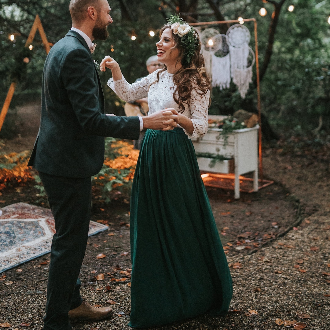 Ivory Lace Bridal Top: Scalloped Edge Wedding Separates - Etsy