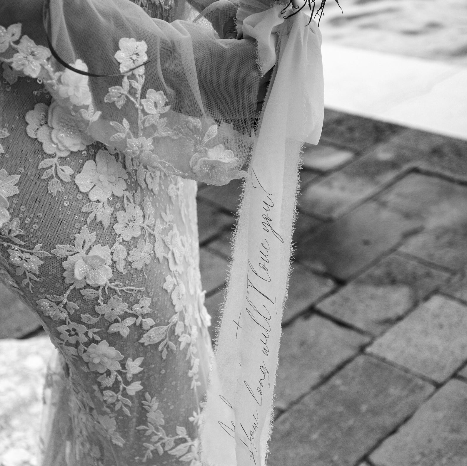 Personalised Linen Hessian Bouquet Ribbon Wrap: Wedding Keepsake - Etsy