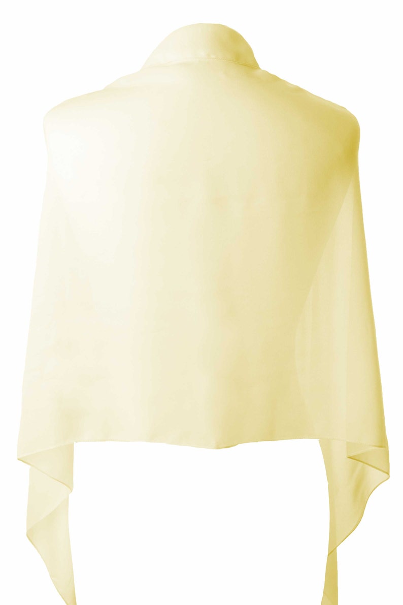 Lemon Elegant Chiffon Shawl Yellow Wrap Pashmina Wedding - Etsy UK