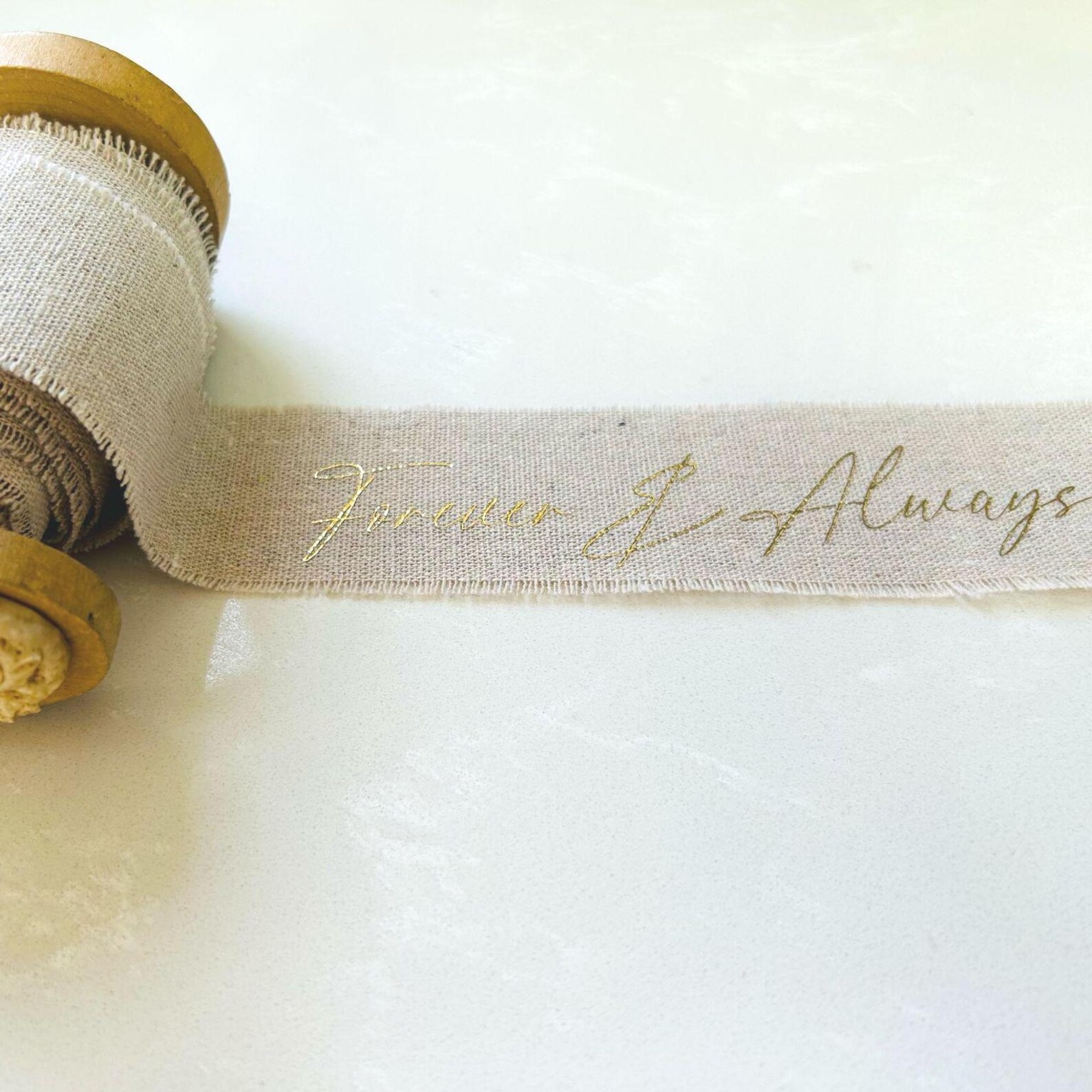 Personalised Linen Hessian Bouquet Ribbon Wrap: Wedding Keepsake - Etsy