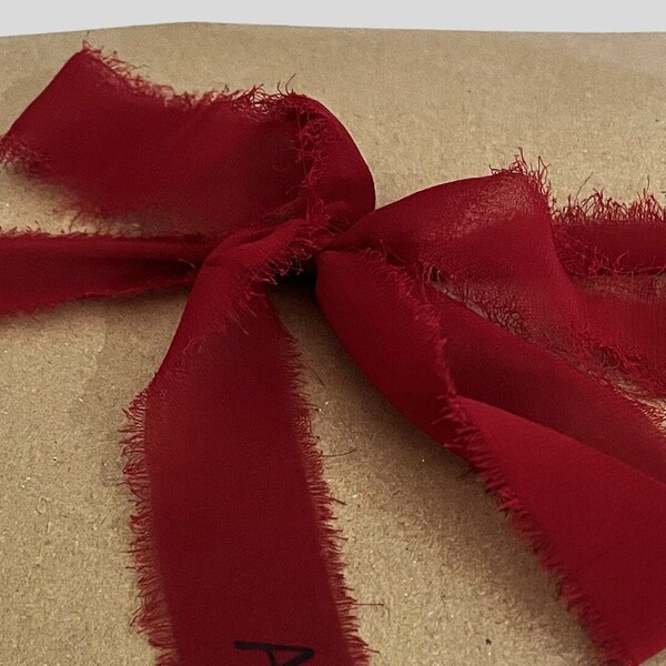 Red Chiffon Flower - Etsy