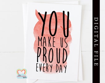 You Make Us Proud - Etsy