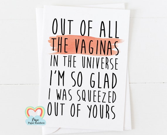 Funny Rude Birthday Card for Him or Her Today we celebrate the day you ...