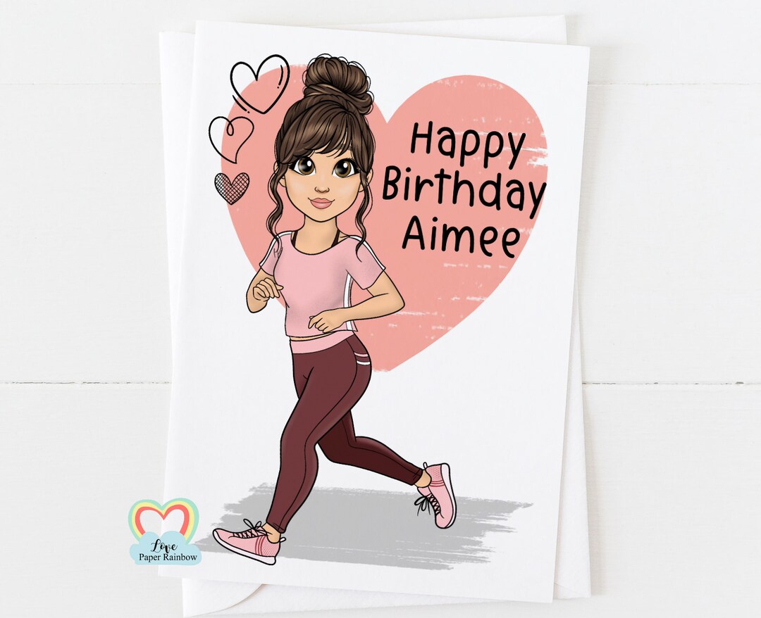 Runner Birthday Card, Marathon Birthday Card, Athlete Birthday Card ...