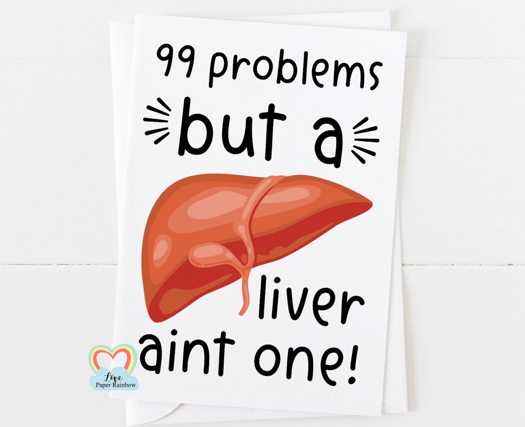Liver Cancer Survivor Card Funny Hepatectomy Liver Resection Removed ...