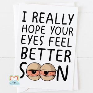 Cataract Card, Eye Surgery, Get Well Soon Eyes, Cataract Gits, Hope You ...