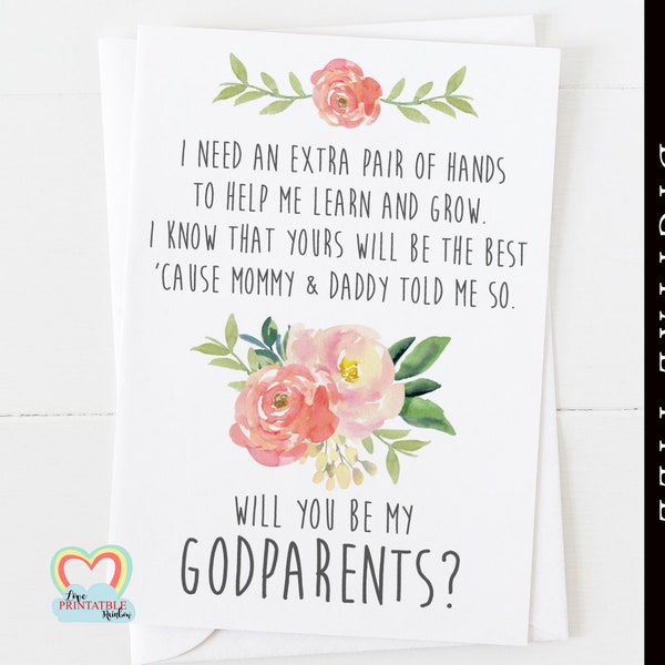 Godparents Poem - Etsy