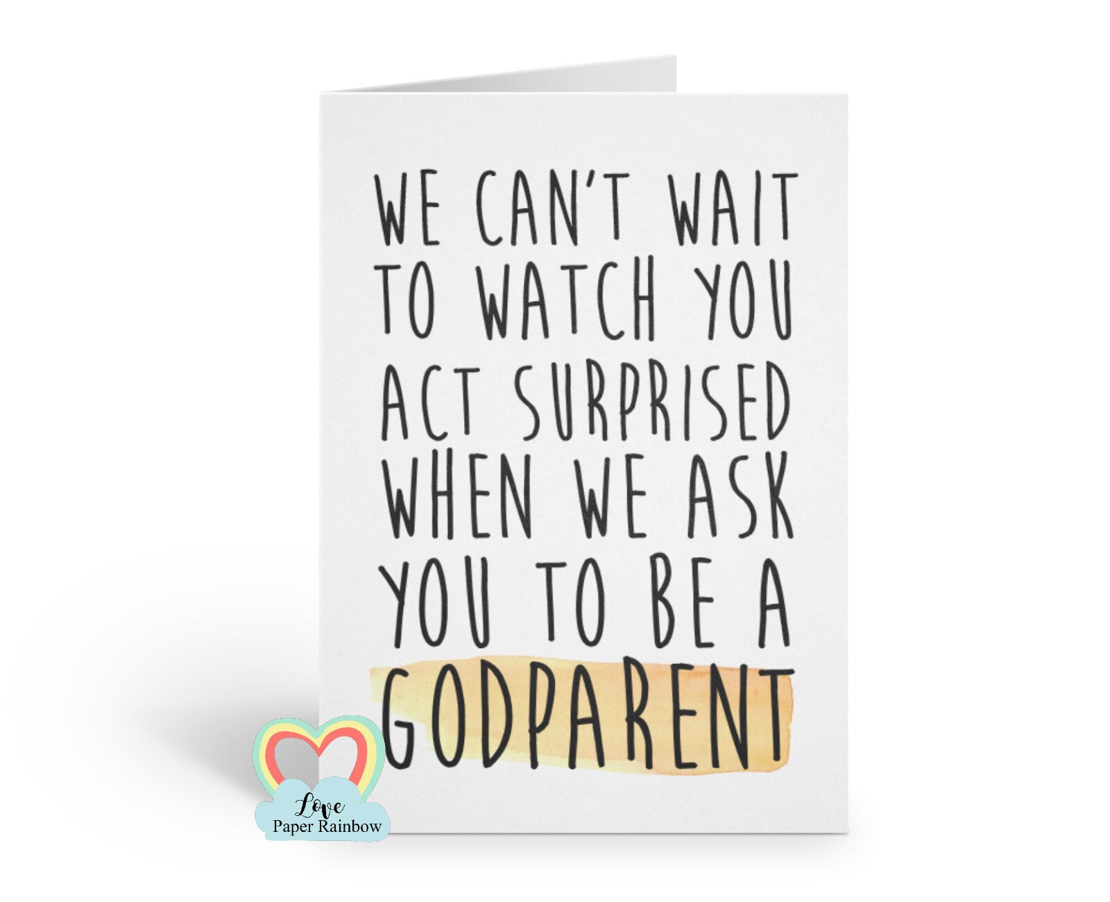 Funny Godmother Card Will You Be My Godfather Card Godmother Etsy