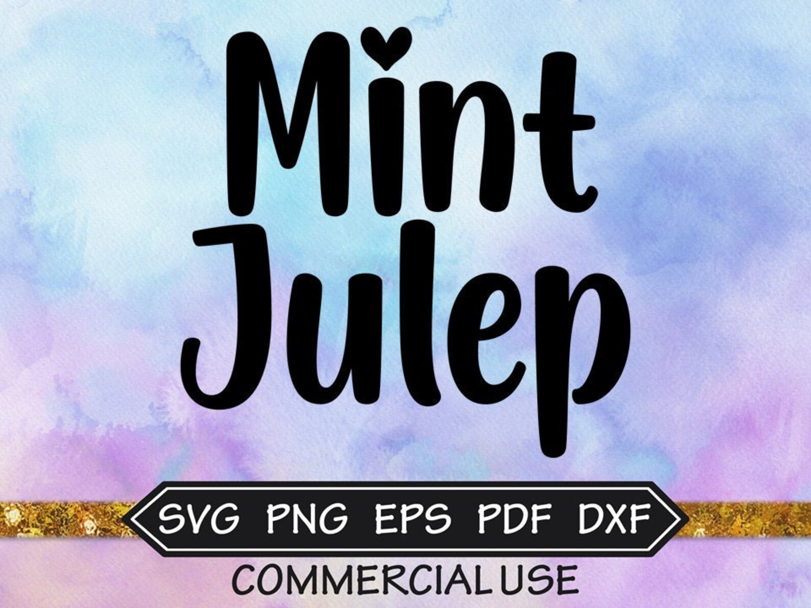 Mint Julep SVG Font Silhouette Design Files Cricut Svg - Etsy