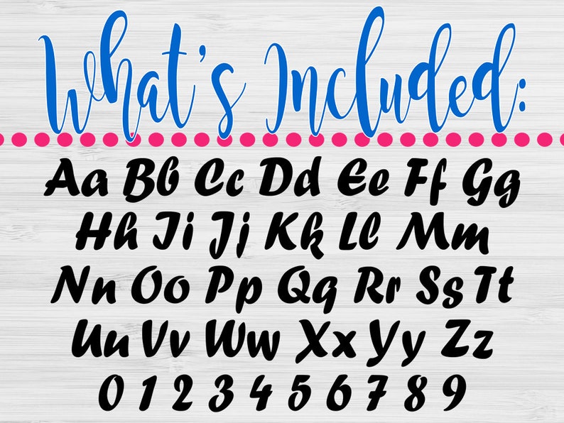 Forte Font Design Files For Use With Your Silhouette Studio | Etsy