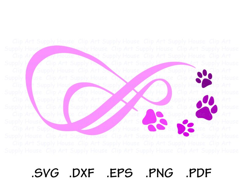 Pet Love Infinity SVG File Infinity Puppy Clipart Veterinary | Etsy