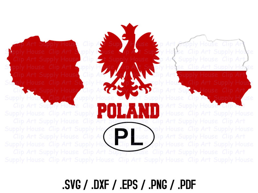 Poland Clipart, Polish SVG Files, Polish Eagle Silhouette Files for T ...