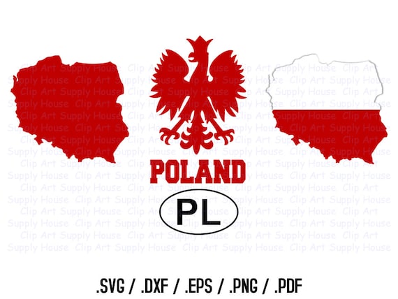 Poland Clipart Polish SVG Files Polish Eagle Silhouette - Etsy