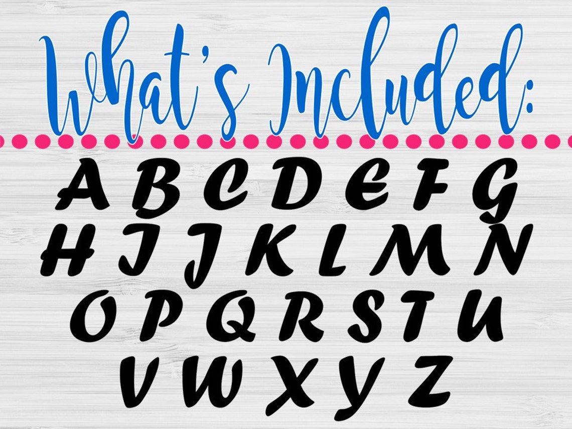 Forte Font Design Files for Use With Your Silhouette Studio, Cricut ...