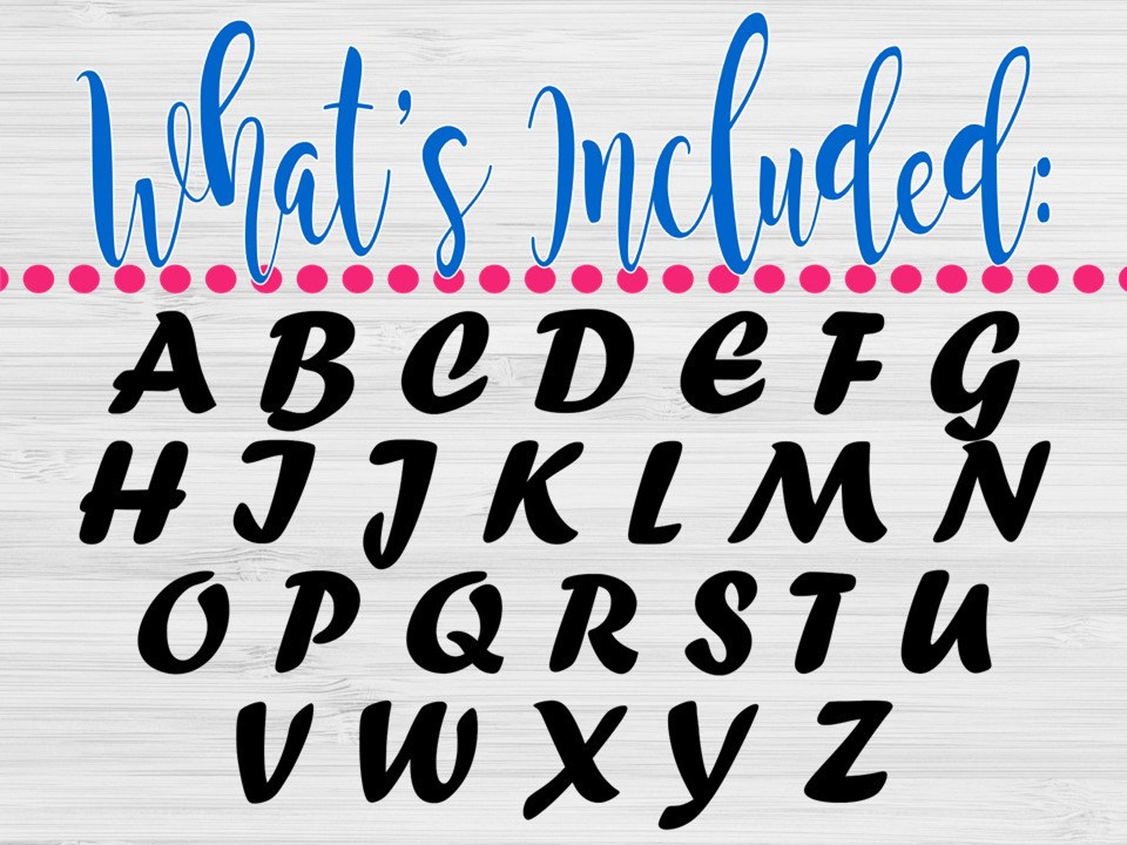Forte Font Design Files for Use With Your Silhouette Studio, Cricut ...