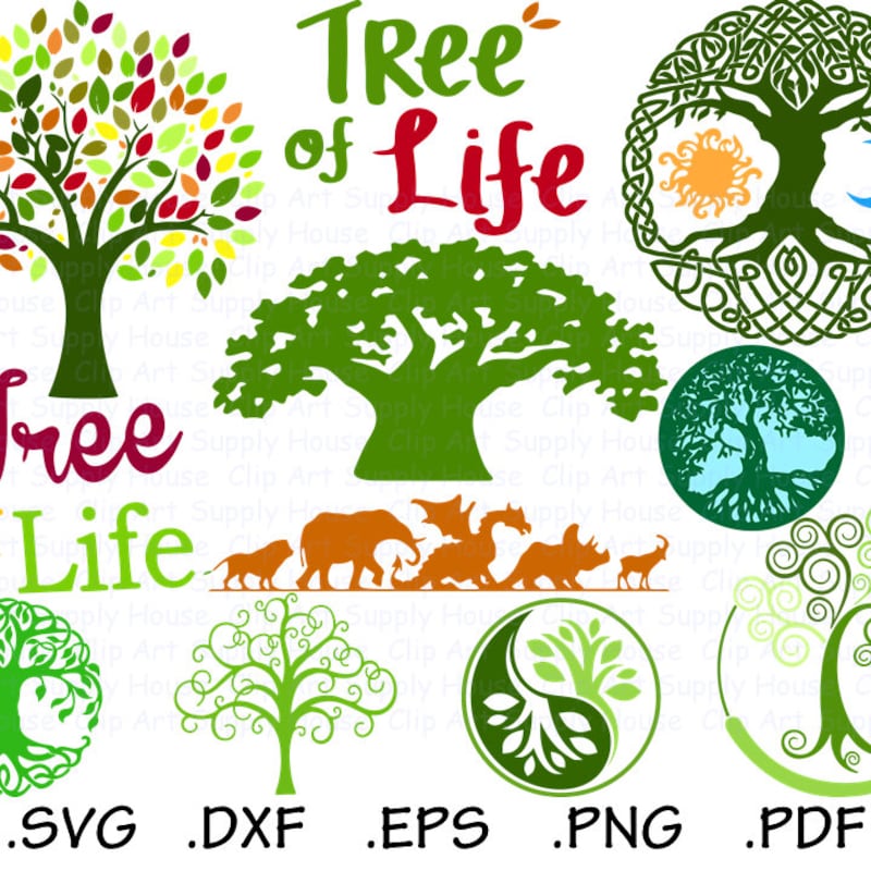 Animal Kingdom Tree Svg - Etsy