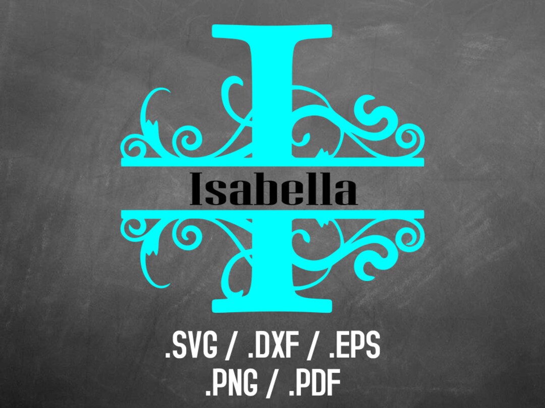 Split SVG Font Design Files, Splint Monogram SVG, Split Letters Svg ...