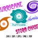 Hurricane Clipart Design Files, Silhouette Cut File, Cricut Cut File ...