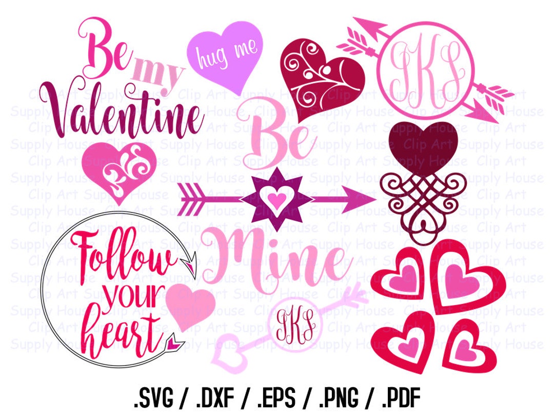 Love SVG Clipart, Heart SVG Files, Heart Silhouette Download Files ...