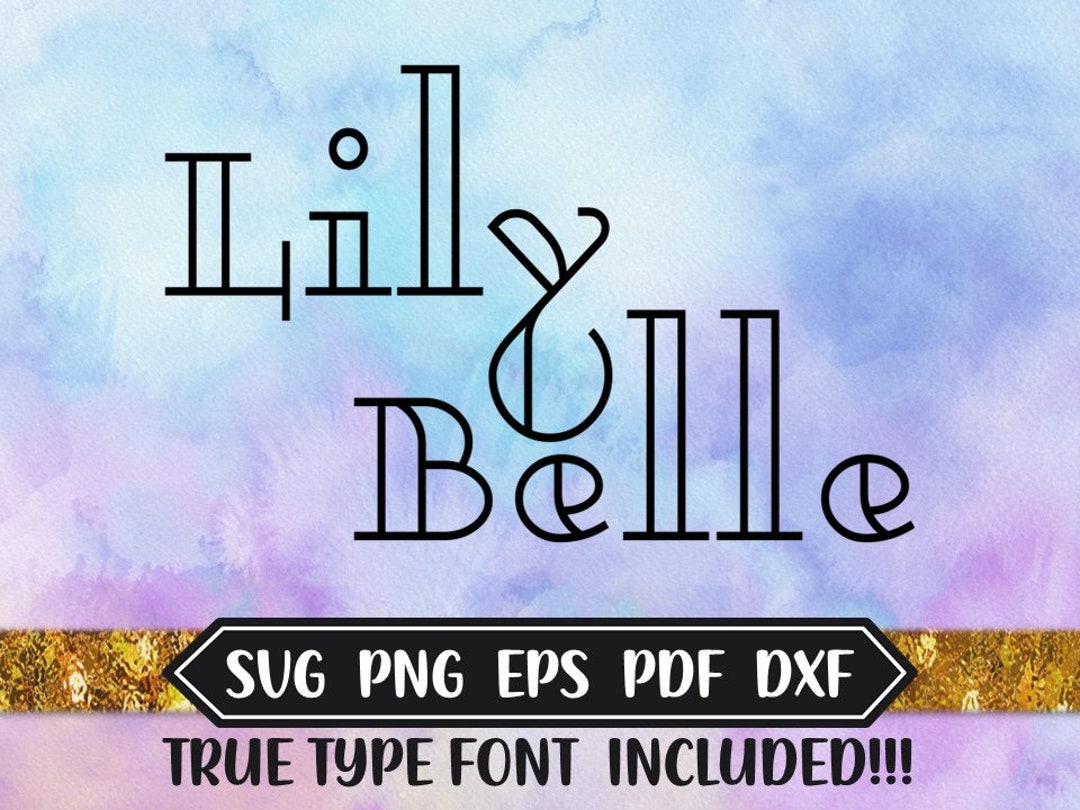 SVG Font Design Files for Use With Your Silhouette Studio Software or ...