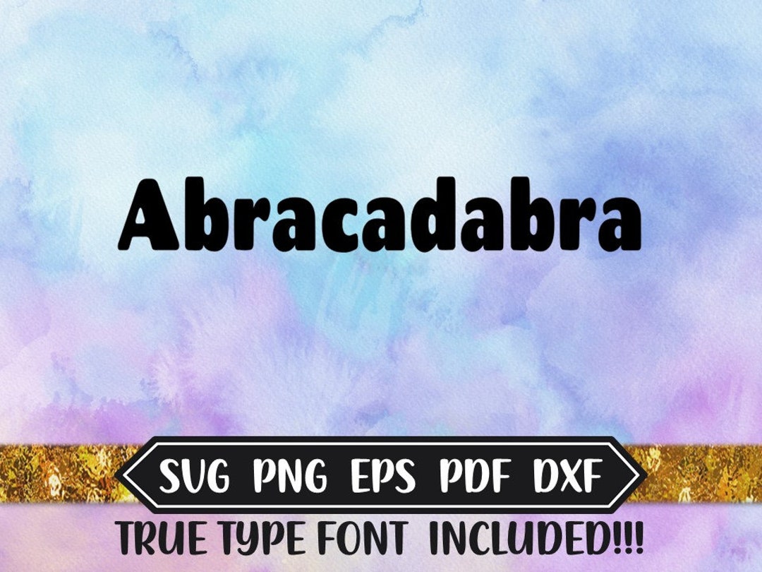 SVG Font Download, Silhouette Studio and Cricut, DXF Files, TTF Font ...