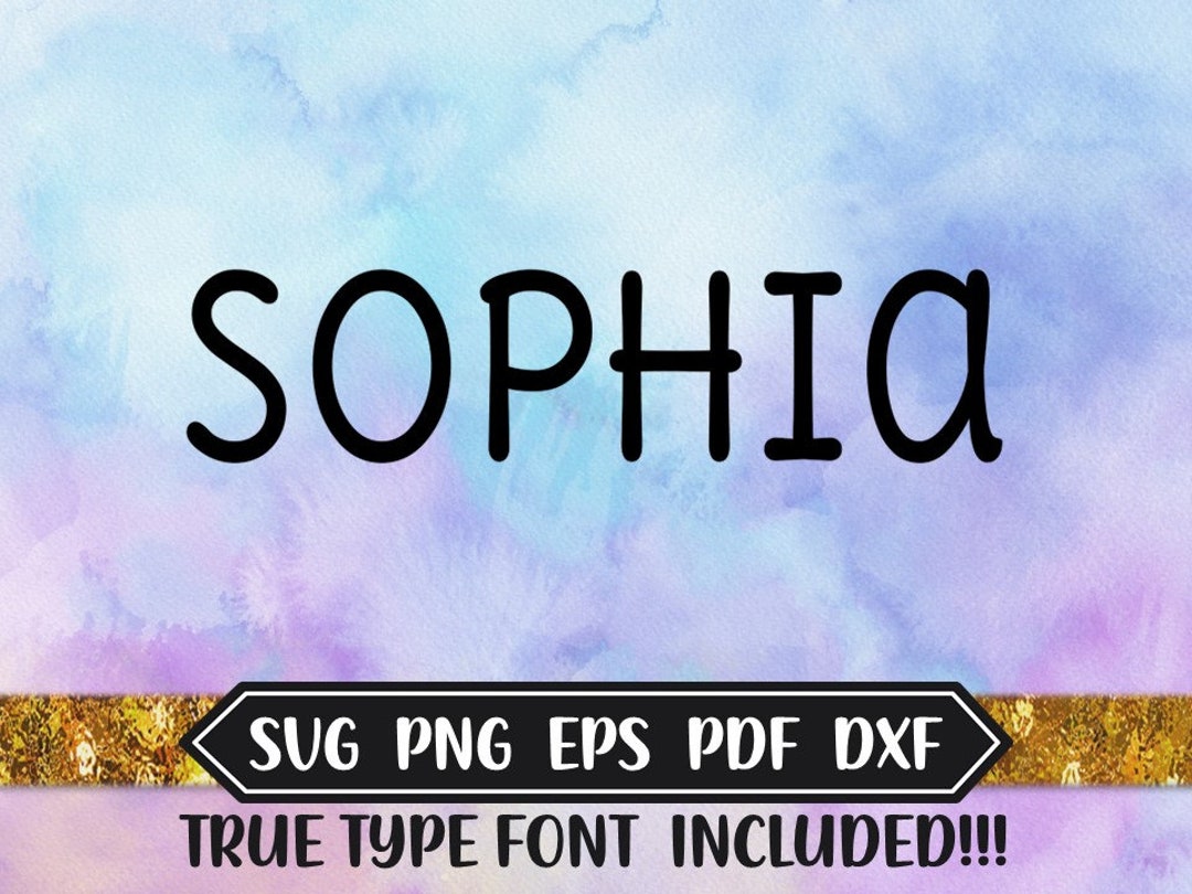Sophia Font Download - True Type Font File - Silhouette Studio - Cricut ...