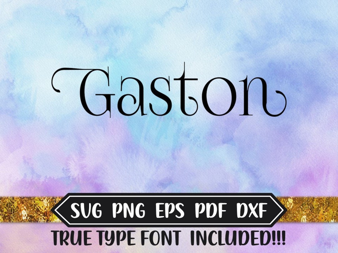 Gaston Design Font - True Type Download - Silhouette Studio - Cricut ...