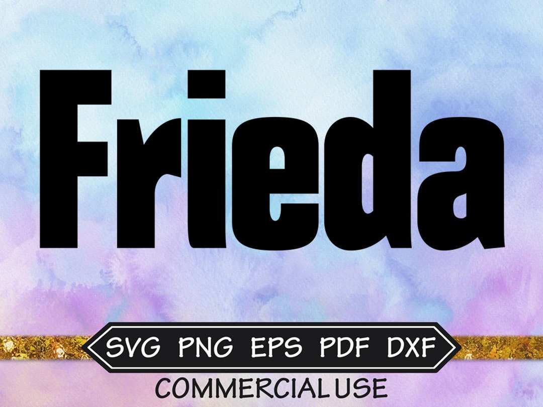 Frieda Font Letter Design Files, Silhouette Studio, Cricut Design Font ...