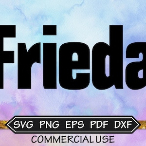 Frieda Font Letter Design Files, Silhouette Studio, Cricut Design Font ...