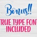 SVG Font Download, Silhouette Studio and Cricut, DXF Files, TTF Font ...