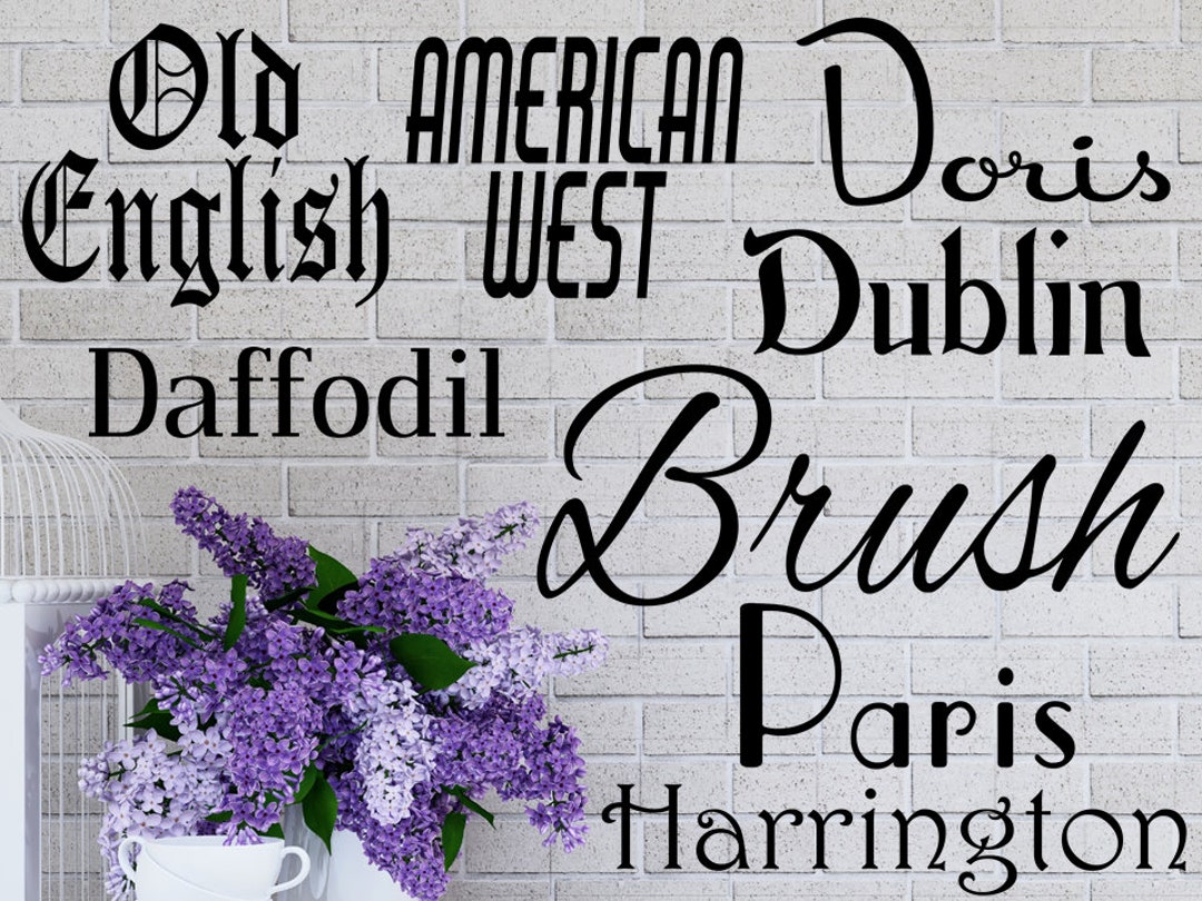 SVG Font Bundle Download Collection, Silhouette Font Bundle, Cricut ...