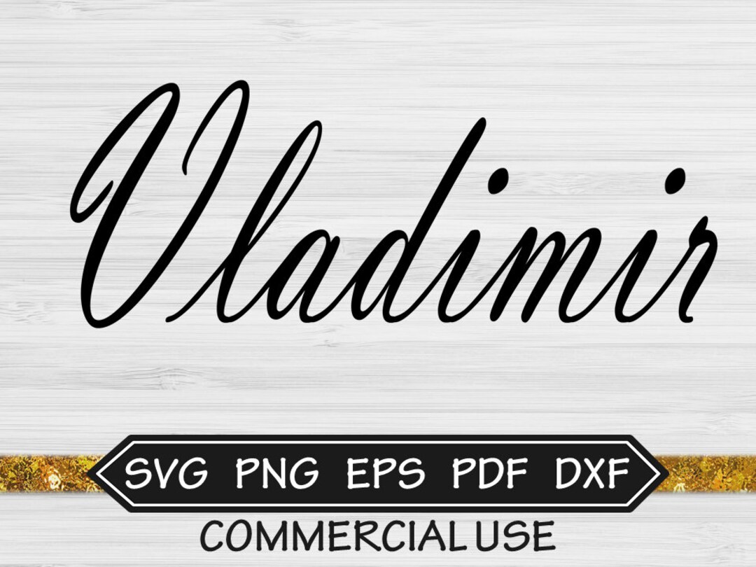 File di design di font Vladimir Script da utilizzare con - Etsy Italia