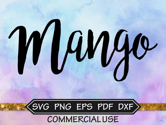 Mango Font Design Files for Use With Your Silhouette Studio - Etsy