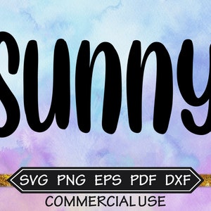 Sunny Font Design Files for Use With Your Silhouette Studio - Etsy