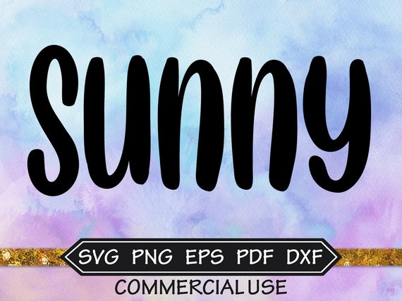Sunny Font Design Files for Use With Your Silhouette Studio - Etsy