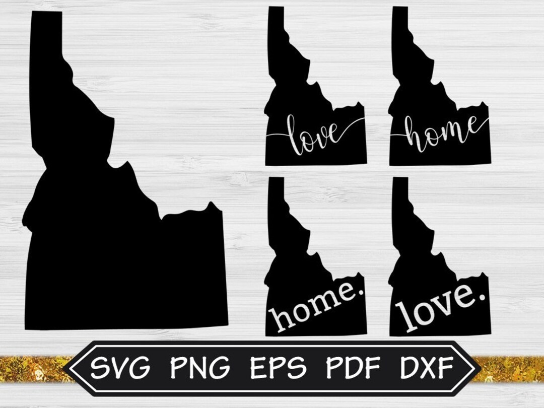 Idaho State SVG Bundle - Idaho State Clipart Download- Silhouette Cut ...