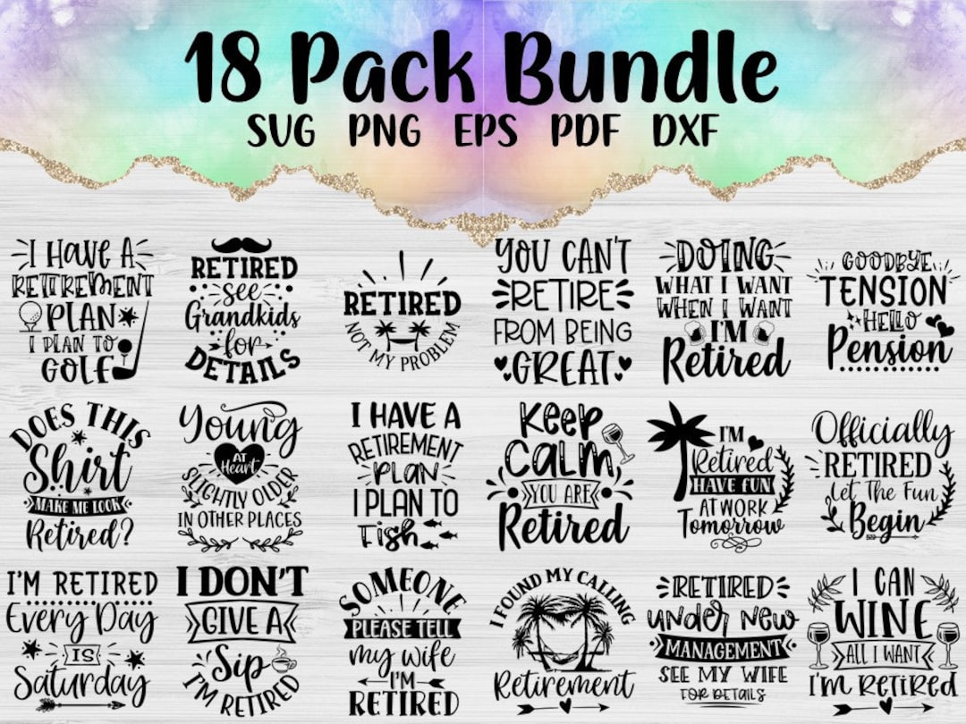 Retirement Svg Files, Retired Clipart, Officially Retired PNG ...