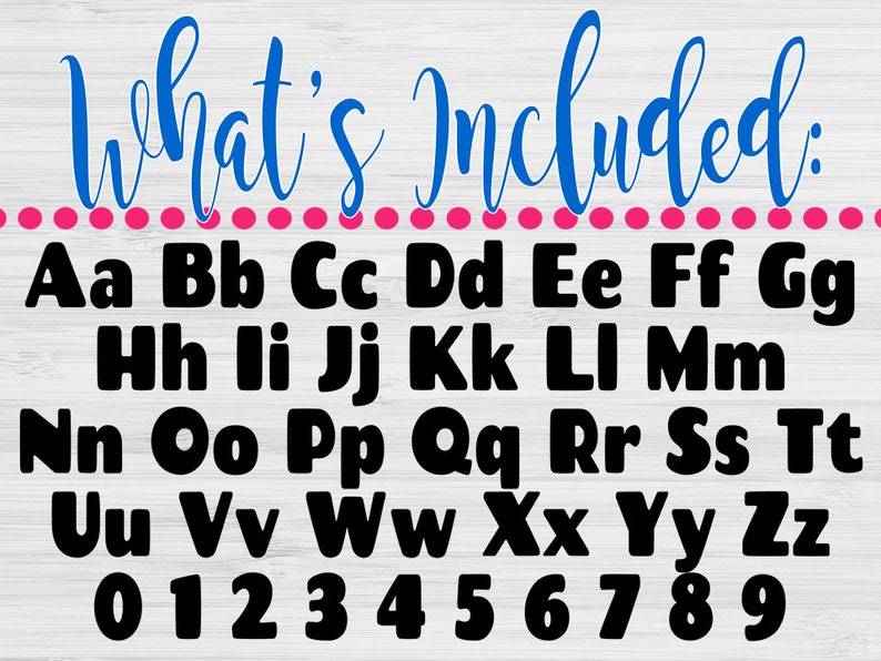 SVG Font Download Silhouette Studio and Cricut DXF Files - Etsy