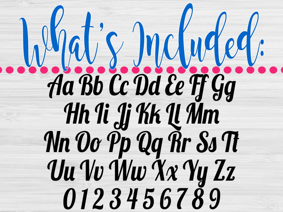 Beach Bum Font Design Files Silhouette Studio Script Cricut - Etsy ...