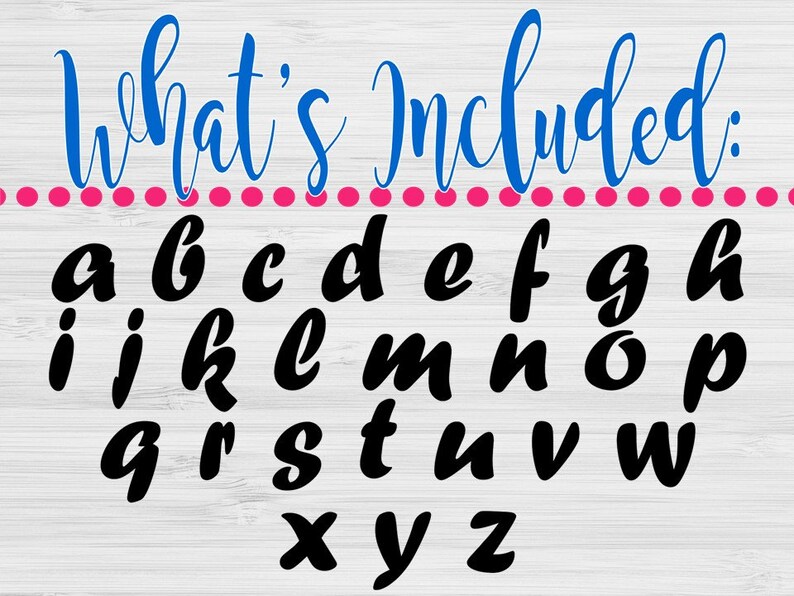 Forte Font Design Files for Use With Your Silhouette Studio, Cricut ...