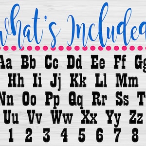 SVG Font Design File, Cricut Font File, Silhouette Cut File, SVG Font ...