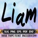 Liam Font Design Cut Files, Alphabet SVG Font, True Type Font Download ...