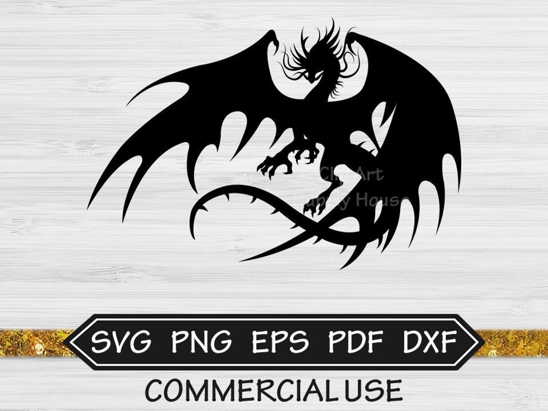 Dragon Clipart Download, Dragon SVG Design, Dragon SVG File for Vinyl ...